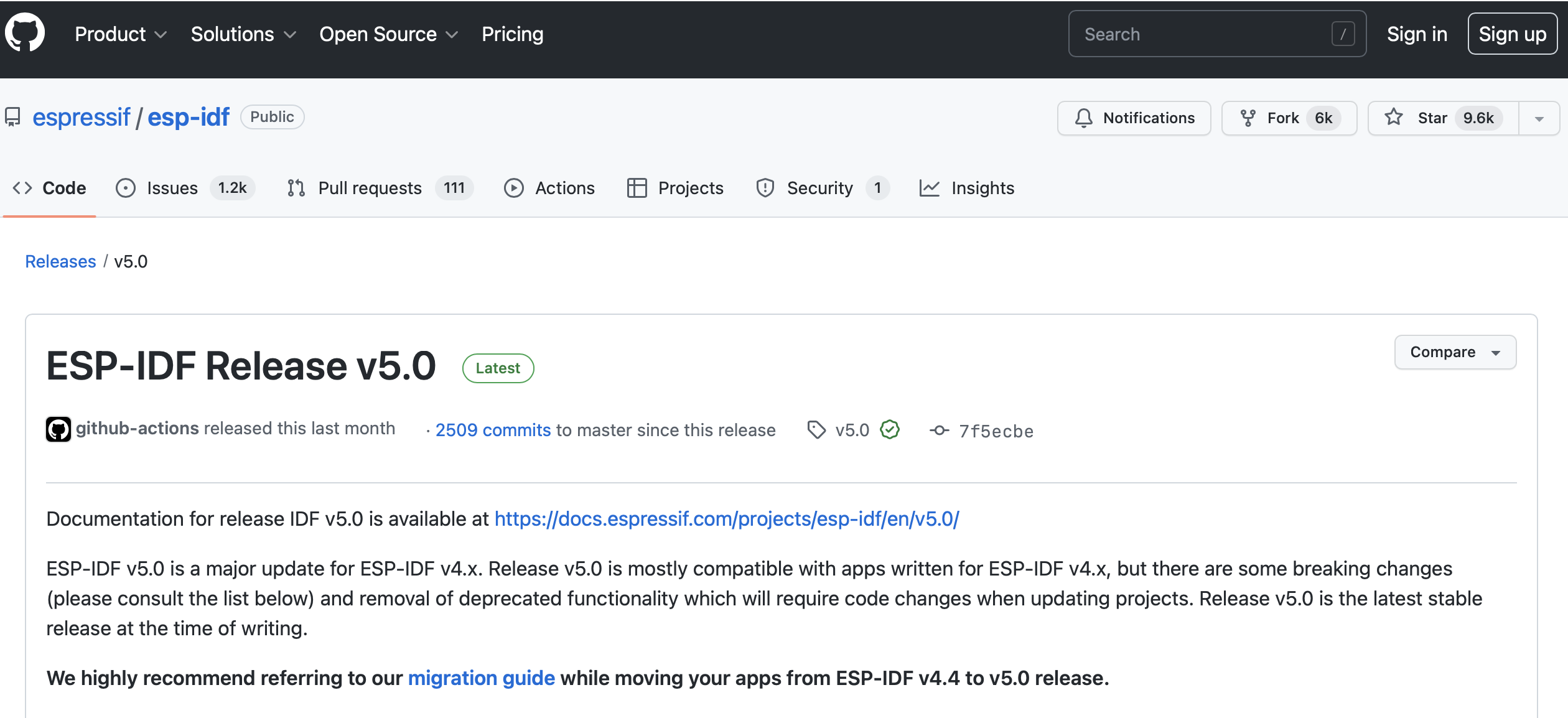 ESP-IDF Release v5.0 Is a Major Update | Espressif Systems